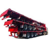 China JOST 90 Kingpin and 13T FUWA Axle CIMC HUAJUN 3 Axle Fence Semi Trailer for sale