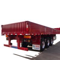 China JOST 90 Kingpin and 13T FUWA Axle CIMC HUAJUN 3 Axle Fence Semi Trailer for sale