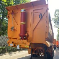 China 2022 Africa Model U-shaped Semi Trailer End Dump Truck with Stones and Sands Function for sale