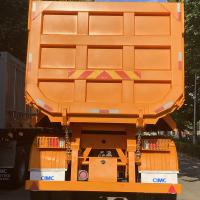 China 2022 Africa Model U-shaped Semi Trailer End Dump Truck with Stones and Sands Function for sale
