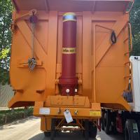 China 2022 Africa Model U-shaped Semi Trailer End Dump Truck with Stones and Sands Function for sale