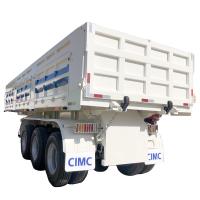 China Rear Dump Trailer 3 Axles Tipper Semi Truck Tipping Trailer with 70 ton Max Payload for sale