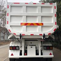China Main Beam 500mm Height Q345B CIMC Tipper Galvanised Crane Dump Semi Trailer Truck for sale
