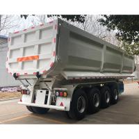China Main Beam 500mm Height Q345B CIMC Tipper Galvanised Crane Dump Semi Trailer Truck for sale
