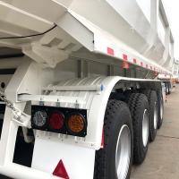 China Main Beam 500mm Height Q345B CIMC Tipper Galvanised Crane Dump Semi Trailer Truck for sale