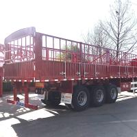 China Leading JUNLONG L400 3 Axle 40 Tons Fence Semi Trailer for Heavy-Duty Applications for sale