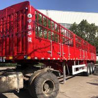 China Leading JUNLONG L400 3 Axle 40 Tons Fence Semi Trailer for Heavy-Duty Applications for sale