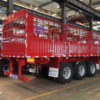 China Leading JUNLONG L400 3 Axle 40 Tons Fence Semi Trailer for Heavy-Duty Applications for sale