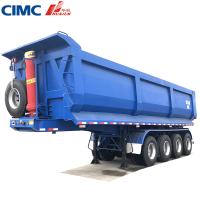 China JOST Two-speed Landing Gear U Shape Tipper Dump Trailer Truck Shearing Bending Welding for sale