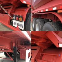 China JOST Two-speed Landing Gear U Shape Tipper Dump Trailer Truck Shearing Bending Welding for sale