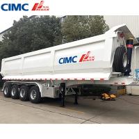 China JOST Two-speed Landing Gear U Shape Tipper Dump Trailer Truck Shearing Bending Welding for sale
