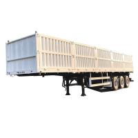 China Transport coal cargo High Side Wall CIMC HUAJUN Cargo Trailer for Livestock Transport for sale