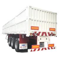 China Transport coal cargo High Side Wall CIMC HUAJUN Cargo Trailer for Livestock Transport for sale