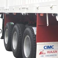 China Transport coal cargo High Side Wall CIMC HUAJUN Cargo Trailer for Livestock Transport for sale