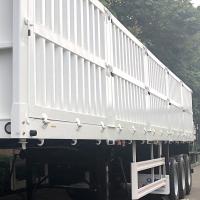 China Transport coal cargo High Side Wall CIMC HUAJUN Cargo Trailer for Livestock Transport for sale