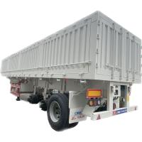 China Mechanical Suspension 3 Axle Side Tipping Semi Trailer for Smooth and Stable Transport for sale