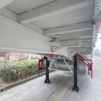 China Mechanical Suspension 3 Axle Side Tipping Semi Trailer for Smooth and Stable Transport for sale