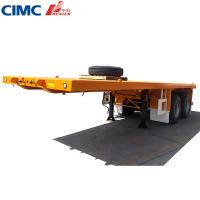 China JOST Two-speed Landing Gear 2 3 4 Axles Flatbed Semi Truck Container Trailer 20-53 Ft for sale
