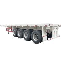 China JOST Two-speed Landing Gear 2 3 4 Axles Flatbed Semi Truck Container Trailer 20-53 Ft for sale