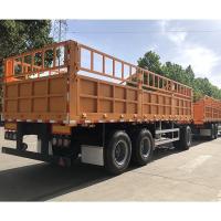 China Top Design CIMC HUAJUN Stake Cargo Trailer with Double Box Fence Semi Trailer for sale