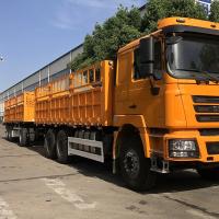 China Top Design CIMC HUAJUN Stake Cargo Trailer with Double Box Fence Semi Trailer for sale