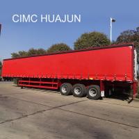China 13750*2550*3850mm CIMC HUAJUN 3 Axles T700/Q345 Steel Cargo Transport Box Trailer 2021 for sale