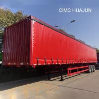 China 13750*2550*3850mm CIMC HUAJUN 3 Axles T700/Q345 Steel Cargo Transport Box Trailer 2021 for sale