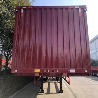 China 13750*2550*3850mm CIMC HUAJUN 3 Axles T700/Q345 Steel Cargo Transport Box Trailer 2021 for sale
