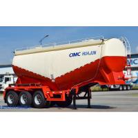 China Durable CIMC HUAJUN 40CBM Dry Bulk Powder Cement Tank Carrier 3 Axles Tanker Semi Trailer for sale