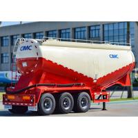 China Durable CIMC HUAJUN 40CBM Dry Bulk Powder Cement Tank Carrier 3 Axles Tanker Semi Trailer for sale