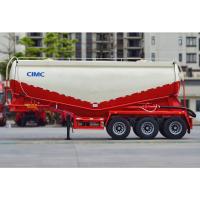 China Durable CIMC HUAJUN 40CBM Dry Bulk Powder Cement Tank Carrier 3 Axles Tanker Semi Trailer for sale
