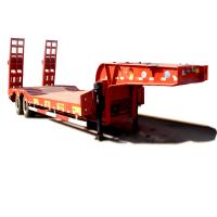 China Mechanical Suspension Gooseneck Equipment 3 Axles Lowbed Semi Trailer for Heavy Duty Transport for sale