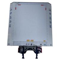 China Design CIMC HUAJUN 3 Axles Aluminium Alloy Cargo Box Semi Trailer for 50 Ton Capacity for sale