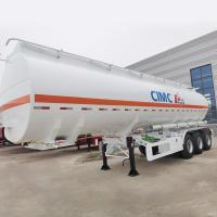 China Fuwa 3 Axles 45000 Litres Aluminum Alloy Fuel or Stainless Steel Cement Tanker Trailers for sale