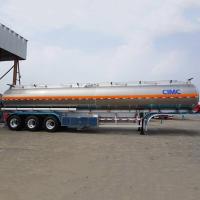 China Fuwa 3 Axles 45000 Litres Aluminum Alloy Fuel or Stainless Steel Cement Tanker Trailers for sale