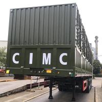 China 60 Ton Loading Capacity Semi Truck Trailer with Fence and Tarpaulin Main Beam T700/Q345 Steel for sale