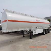 China Fuwa 3 Axles 45000 Litres Aluminum Alloy Fuel or Stainless Steel Cement Tanker Trailers for sale