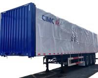 China Truck Trailer 13000 * 2500 * 3320 Steel q345 Steel for I-beam CIMC HUAJUN Curtain Side Semi Trailer for sale
