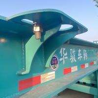 China Direct Lowbed Semi-Trailer with 13/16 Ton HUAJUN Axle and 3.5