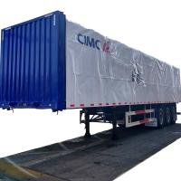 China Truck Trailer 13000 * 2500 * 3320 Steel q345 Steel for I-beam CIMC HUAJUN Curtain Side Semi Trailer for sale
