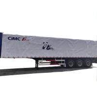 China Truck Trailer 13000 * 2500 * 3320 Steel q345 Steel for I-beam CIMC HUAJUN Curtain Side Semi Trailer for sale