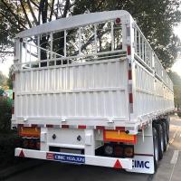 China CIMC HUAJUN 60 Ton High Side Board Fence Semi Transport Trailer with CE Certification for sale
