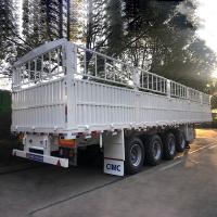 China CIMC HUAJUN 60 Ton High Side Board Fence Semi Transport Trailer with CE Certification for sale