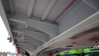 China CIMC HUAJUN 11.00R20 Straight Beam Cargo Stake Fence Semi-Trailer for Cargo Transport for sale