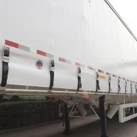 China CIMC HUAJUN Trailer Curtain Tensioner 3 Axles 40 ft Drop Deck for Dry Cargo Transport for sale