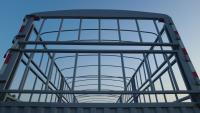 China CIMC HUAJUN 11.00R20 Straight Beam Cargo Stake Fence Semi-Trailer for Cargo Transport for sale