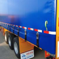 China Green Transport Utility Dry Van Truck Trailer with Cage CIMC HUAJUN Customers Optional for sale