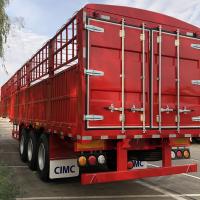 China 60 Ton Truck Trailer Fence Stake Cargo Semi Trailer for Cargo Transport by CIMC HUAJUN for sale