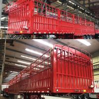 China 60 Ton Truck Trailer Fence Stake Cargo Semi Trailer for Cargo Transport by CIMC HUAJUN for sale