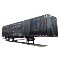 China Foot Dry Van Container Semi-Trailer Equipped with 10.00R20/ 11.00R20/ 12R22.5 Tires for sale